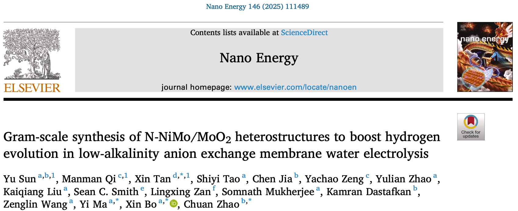 40. 绿色宏量制备非均相析氢催化剂-新概念传感器与分子材料研究院